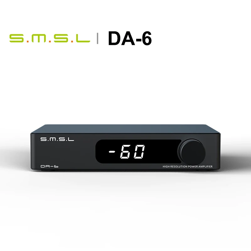 SMSL-DA-6-Mini-High-Resolution-Power-Amplifier-Amp-70W-2-Out-Power-with ...