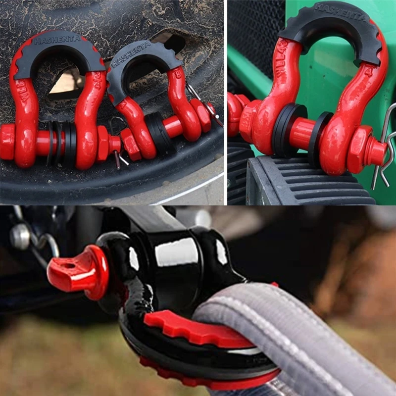 2Pcs-28660lbs-Break-Strength-D-Ring-Anchor-Shackle-for-Off-Road-Vehicle ...