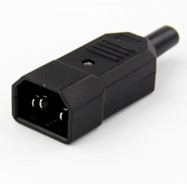 Black Elbow C15 C13 C14 Power Cord Wiring Power Plug Assemble IEC ...