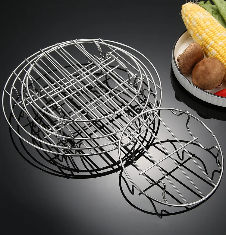 Cuiseur vapeur,Grille de cuisson à la vapeur en acier inoxydable 304, support à pied court ...