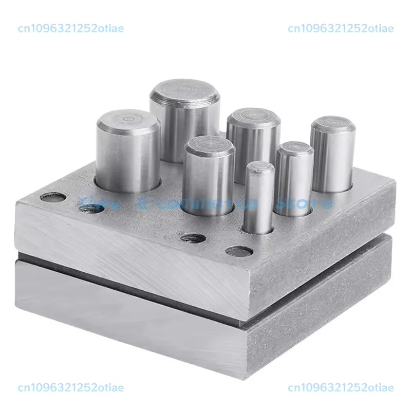 Manual Round Punch Jewelry Disc Cutter Punch Set 7 Holes Metal Circle ...
