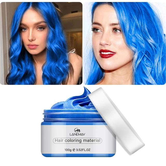 Blue Hair Dye Bottle