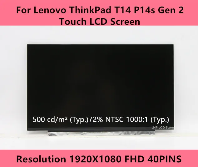5d11a24588 14.0 Inch Fhd 40-pin New For Lenovo Thinkpad T14 P14s Gen 2 ...