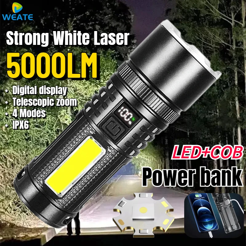 50W-COB-Most-Powerful-Led-Flashlight-High-Power-Rechargeable-Led ...