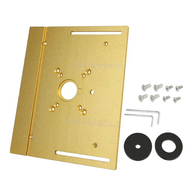 Aluminum Router Table Insert Plate W/Miter Gauge For Woodworking ...