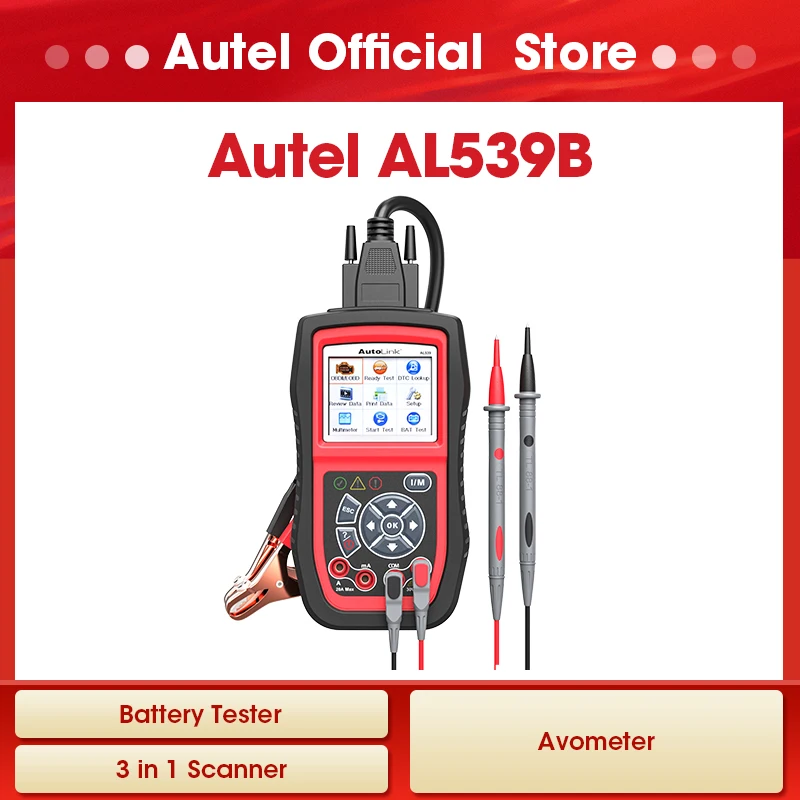 Autel-Autolink-Al539B-OBD2-Scanner-Batter-Tester-12V-analisador ...