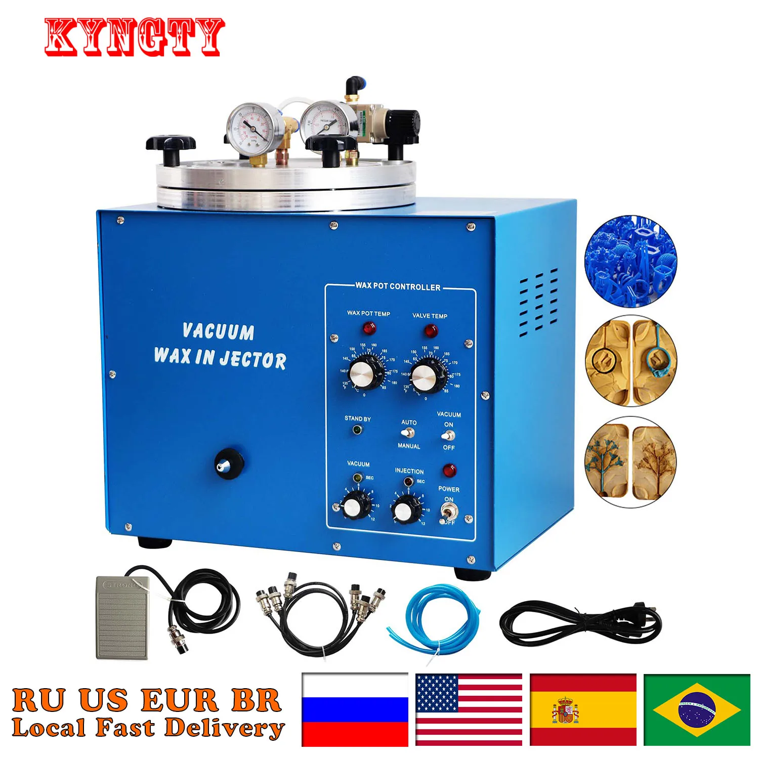 Wax-Injector-3KG-Tank-Wax-Injection-Machine-for-Jewelry-510W-Wax ...