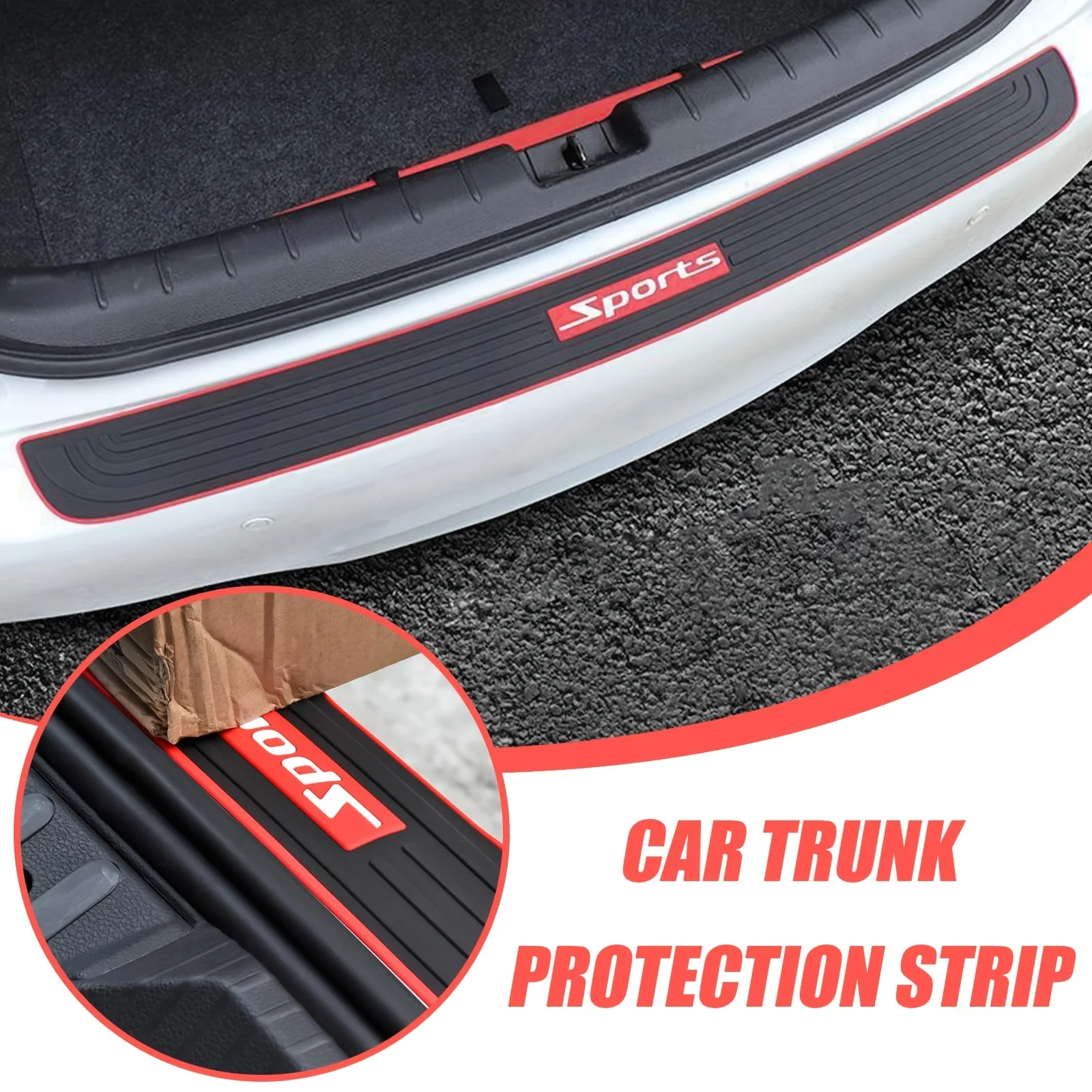 Universal-Car-Trunk-Door-Sill-Protector-Rubber-Strip-Sticker-Auto-Rear ...