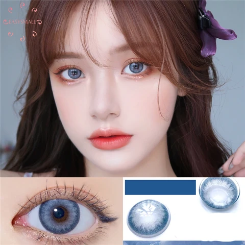 Easysmall Cherry Violet Power Unique Colored Contact Lenses For Eyes ...
