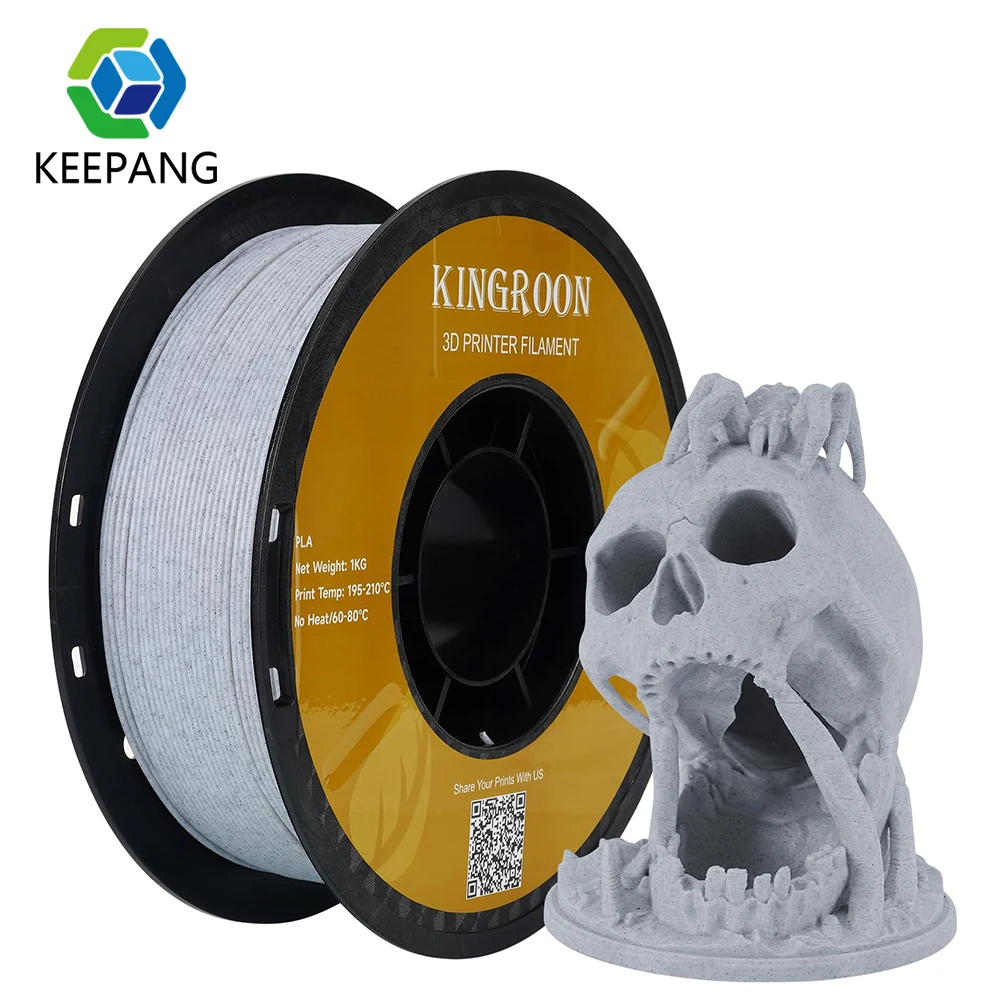 KEEPANG 1KG PLA Marble Filament 1.75mm Marble Effect Non-Toxic No ...