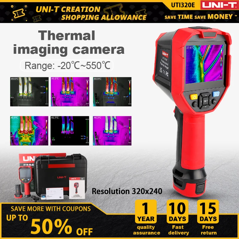 UNI-T Infrared Thermal Imager UTi320E Industrial PCB Circuit Floor ...