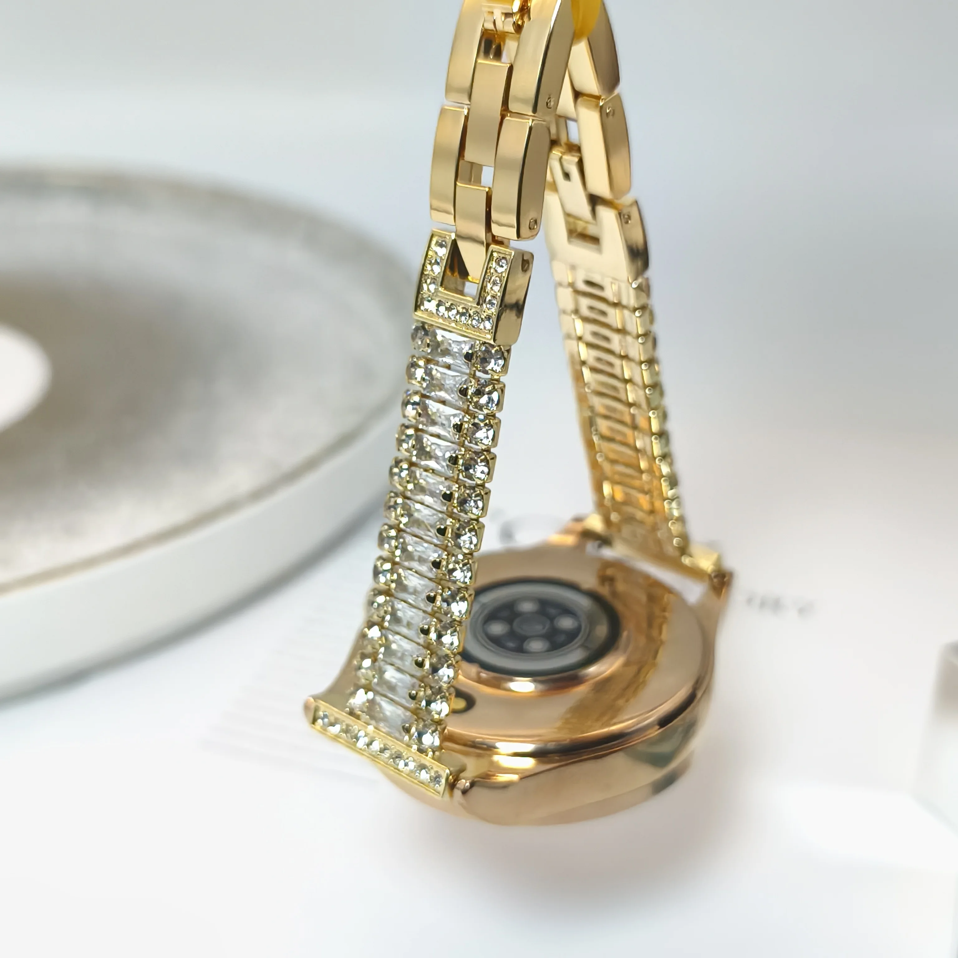 18mm20mm Universal Luxury Three Row Diamond Strap for Samsung Galaxy ...