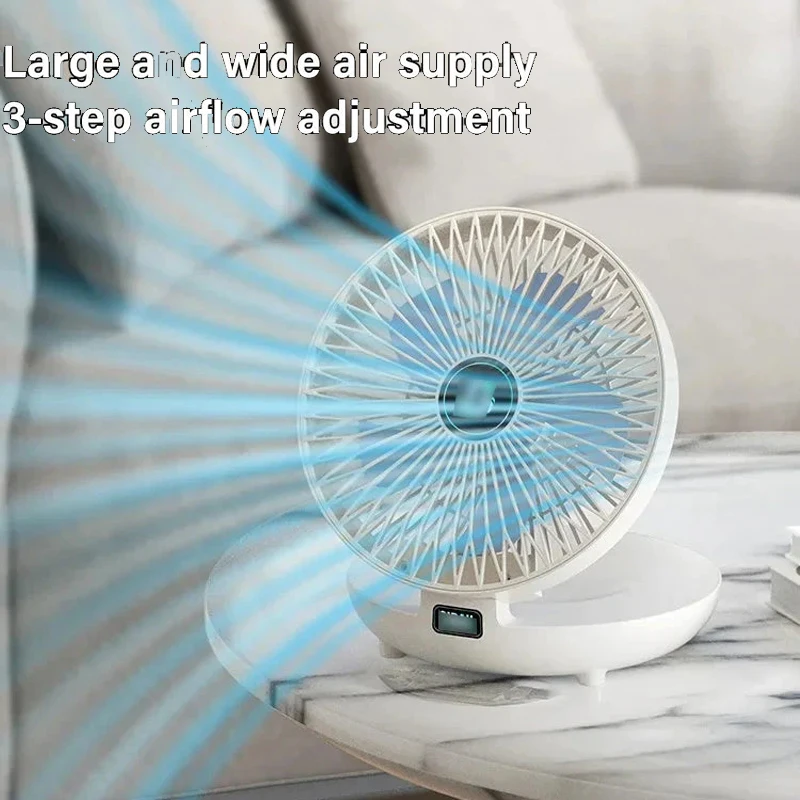Household Dual Use Kitchen Fan USB Charging Home Dormitory Silent Big ...
