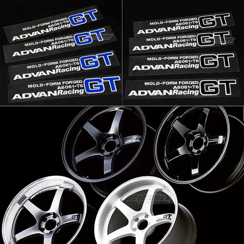 4x-Car-Styling-Vinyl-Auto-Wheel-Tyre-Sticker-Decals-for-ADVAN-Racing-GT ...