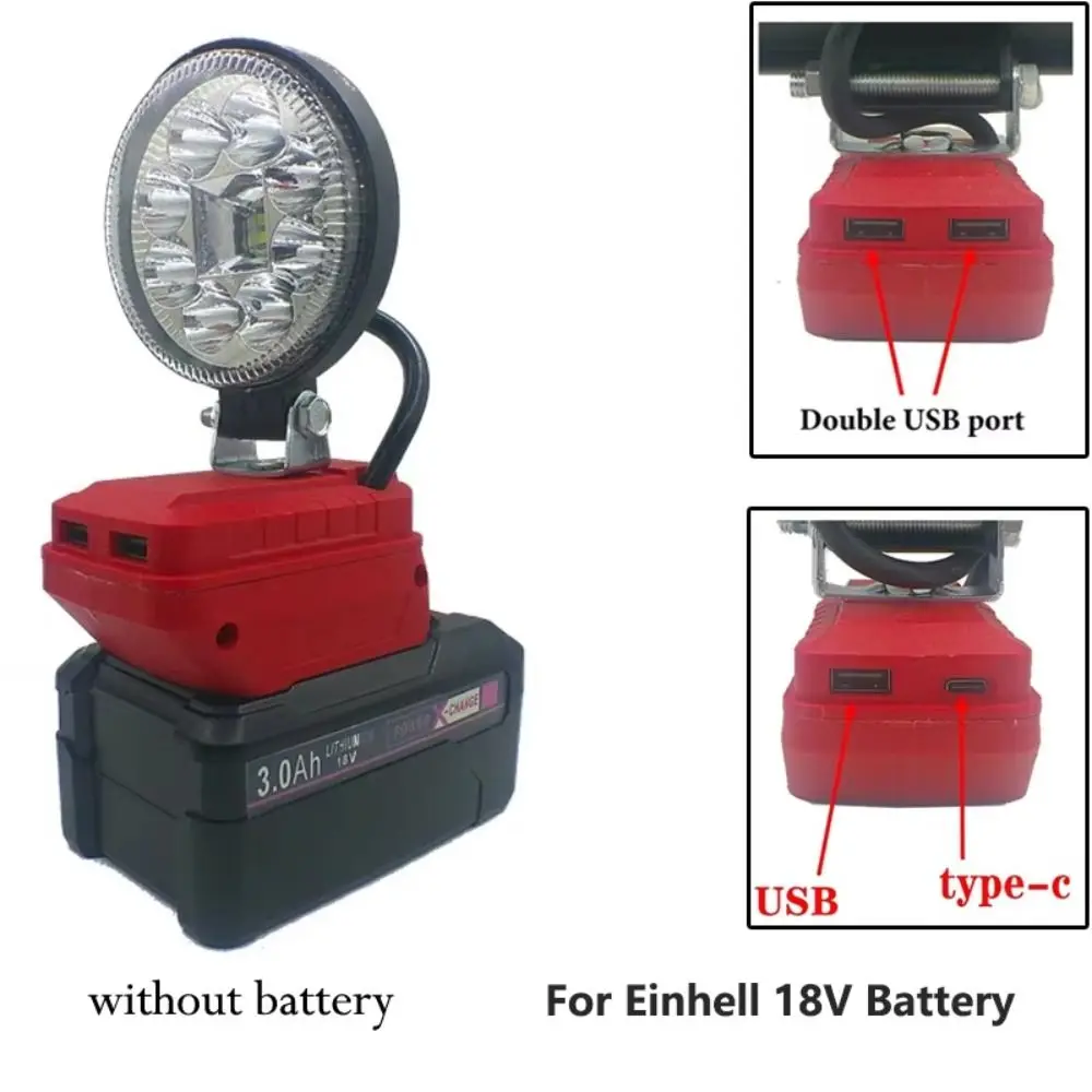 Power Tool Parts LED Work Light Adjustable High Brightness Outdoor ...