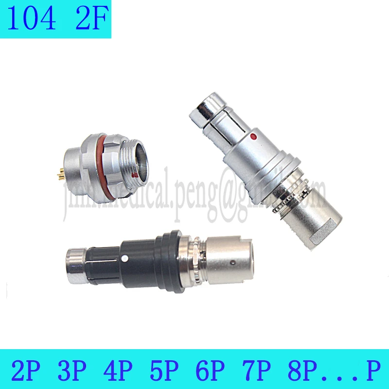 Compatível fischer 104 m16 2f 2 3 4 5 7 8pin push pull curto auto ...