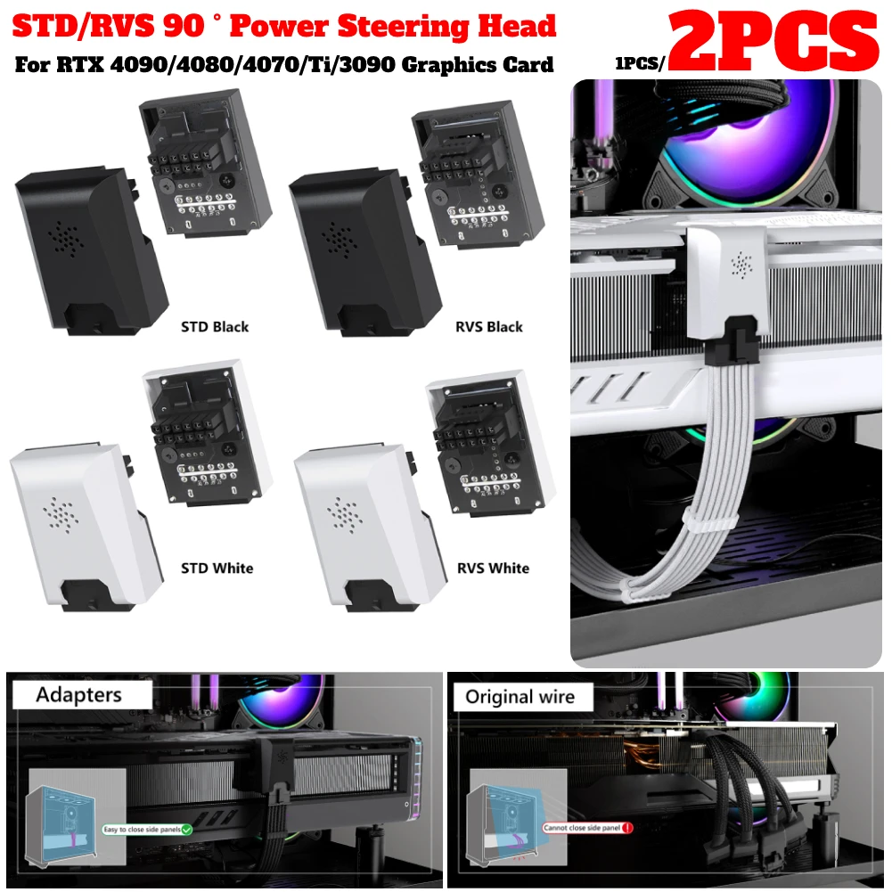 1/2PCS ATX3.0 Graphics Card GPU 12VHPWR 450W Output 12+4PIN Power ...