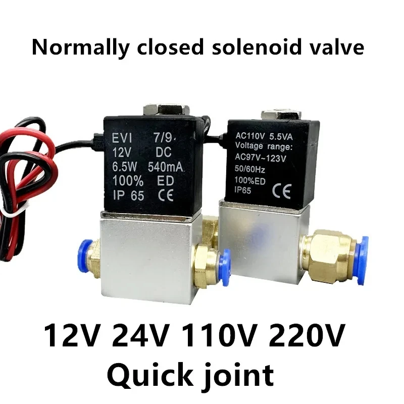 V-lvula-Solenoide-normalmente-cerrada-de-2-v-as-con-conector-r-pido ...