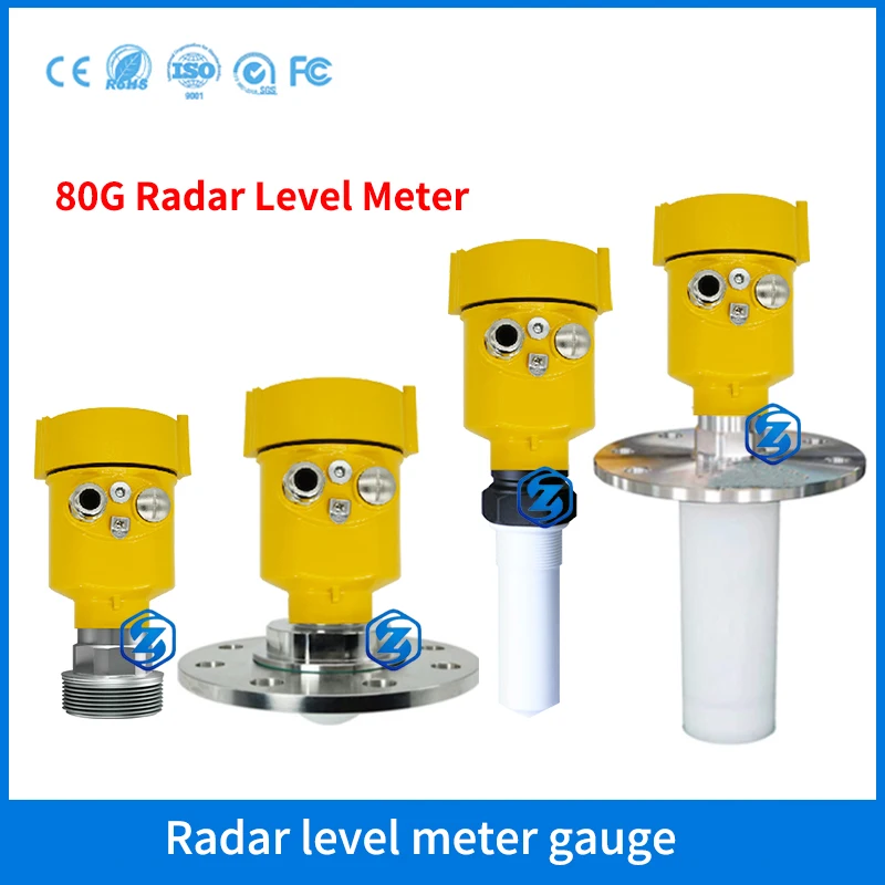 80GHz-High-Frequency-Radar-Level-Gauge-Liquid-Water-Solid-Dust-Particle ...