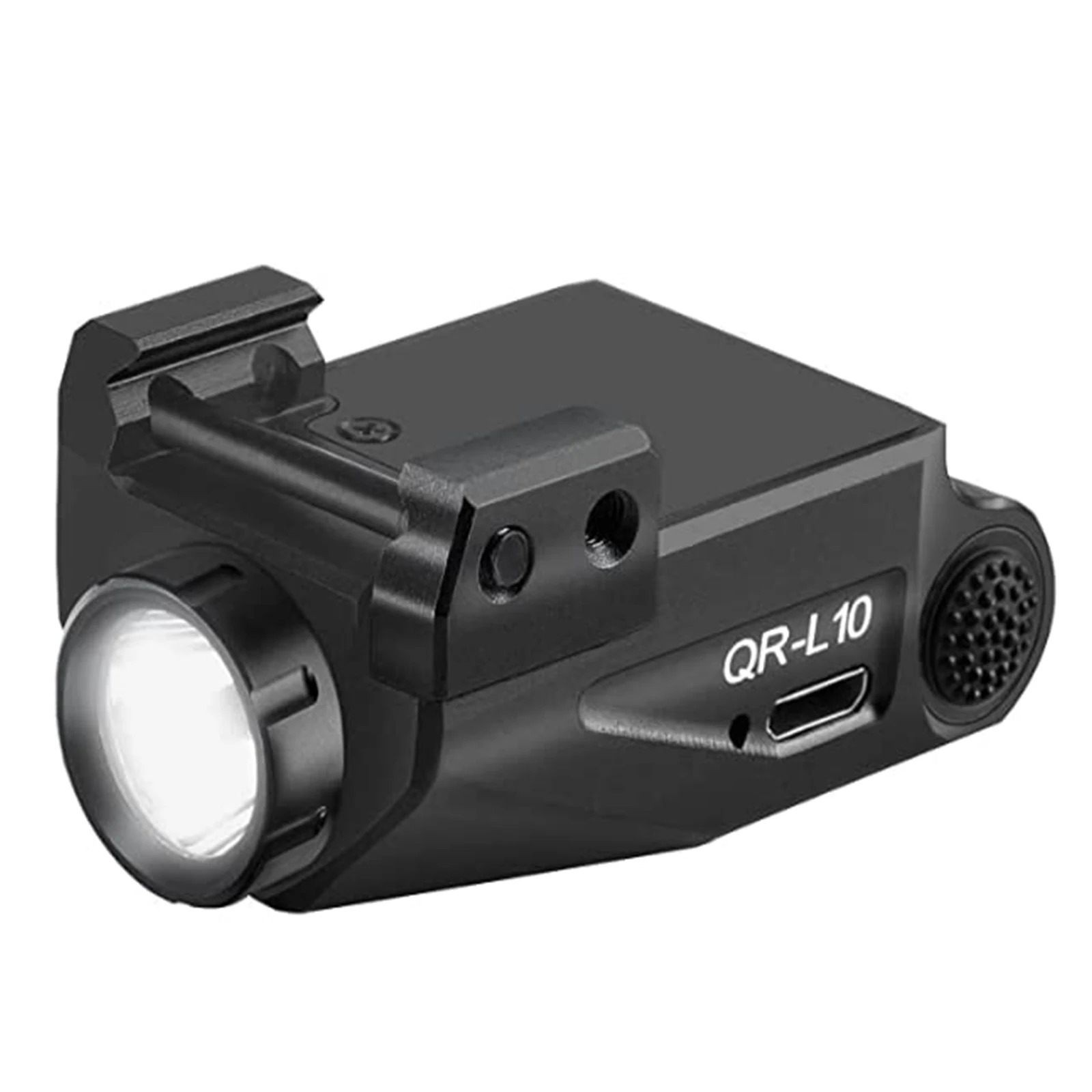 500-Lumens-Mini-Tactical-Flashlight-for-Gun-Rechargeable-Weapon-Light ...