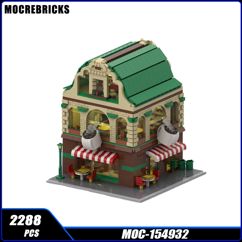 Street-View-Series-Coffee-Shop-Building-Block-Model-MOC-154932 ...
