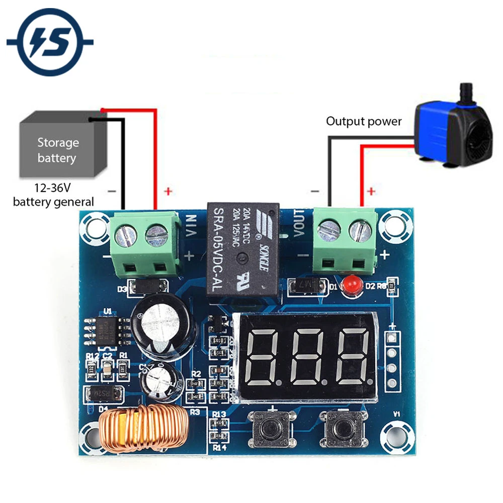 XH M609 Protection Battery Charger Module DC 12V 36V Low Voltage Cut ...