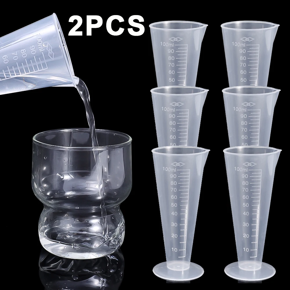 100ML-Plastic-Measuring-Cup-Transparent-Scale-Measuring-Cup-Pour-Spout ...