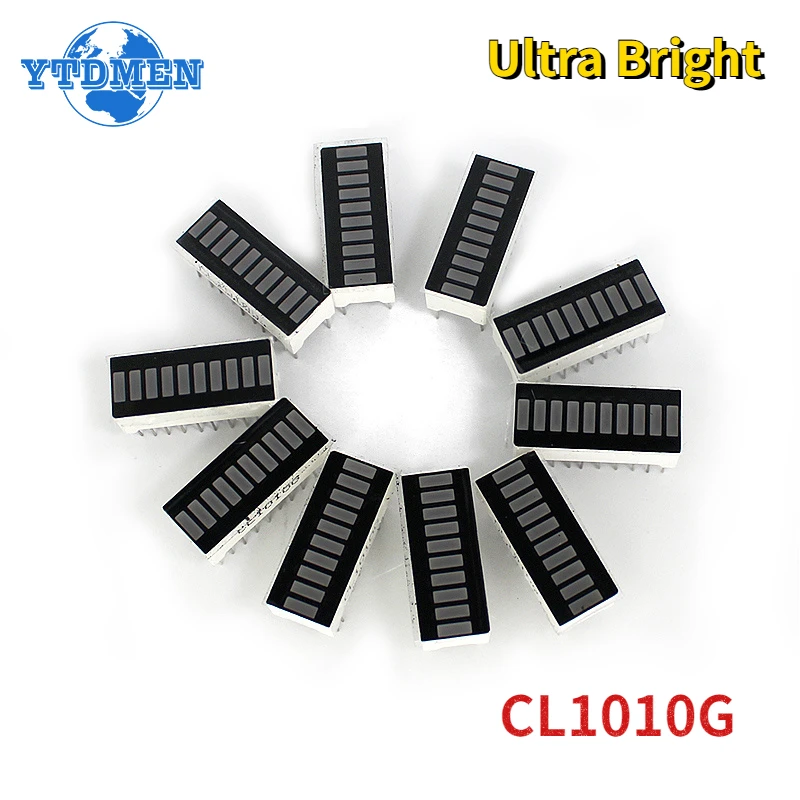 10PCS-LED-Bar-Graph-10-Segment-LED-Display-Bargraph-Module-Ultra-Bright ...