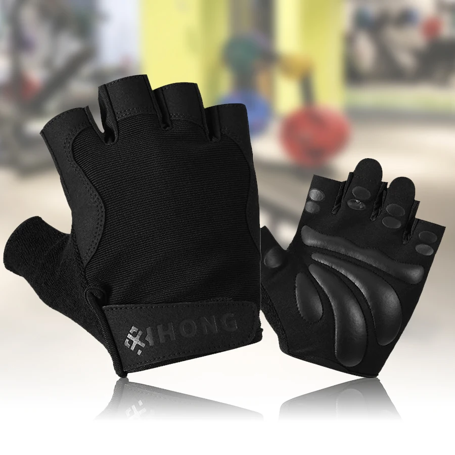 Thickened shock-absorbing and wear-resistant fitness gloves, multi ...