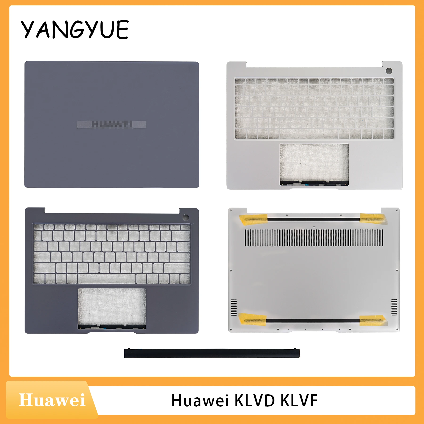 New-Laptop-Parts-Cover-For-HUAWEI-Matebook-14-KLVD-WFH9-KLVF-16-Silver ...