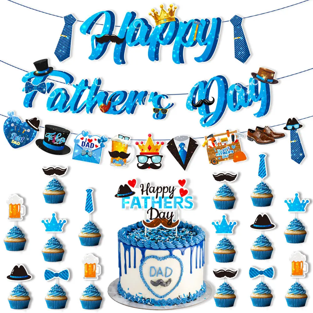 1Set Happy Father’s Day Banner Decorations Dad Best Flag - AliExpress 15