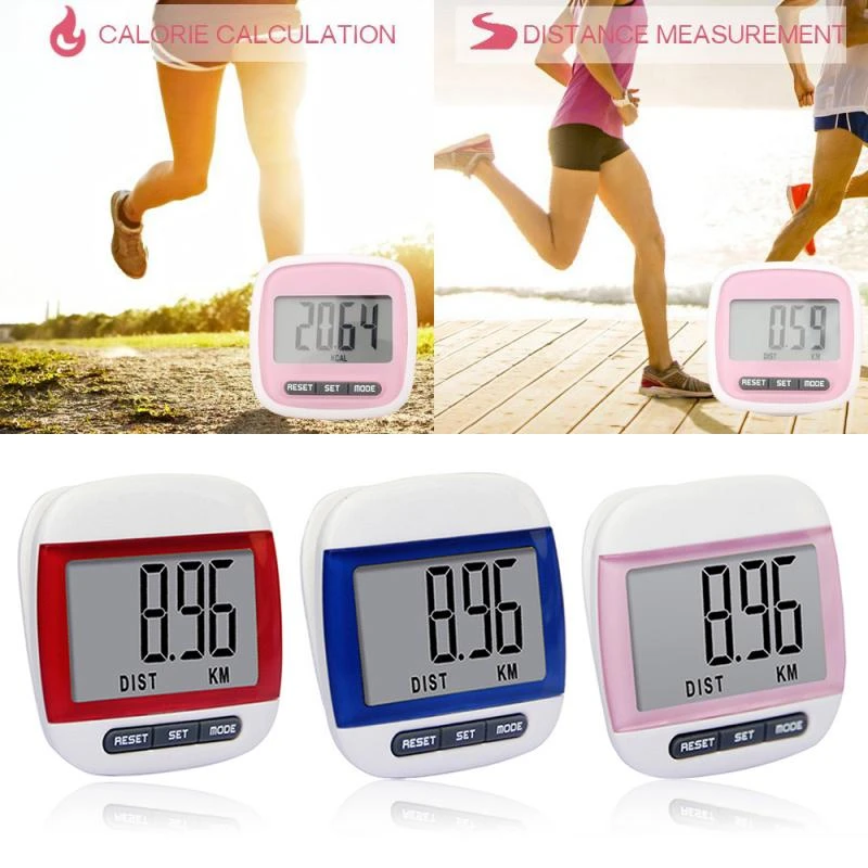 1PC Mini Multifuctional Digital LCD Pedometer Calorie Counter Run ...