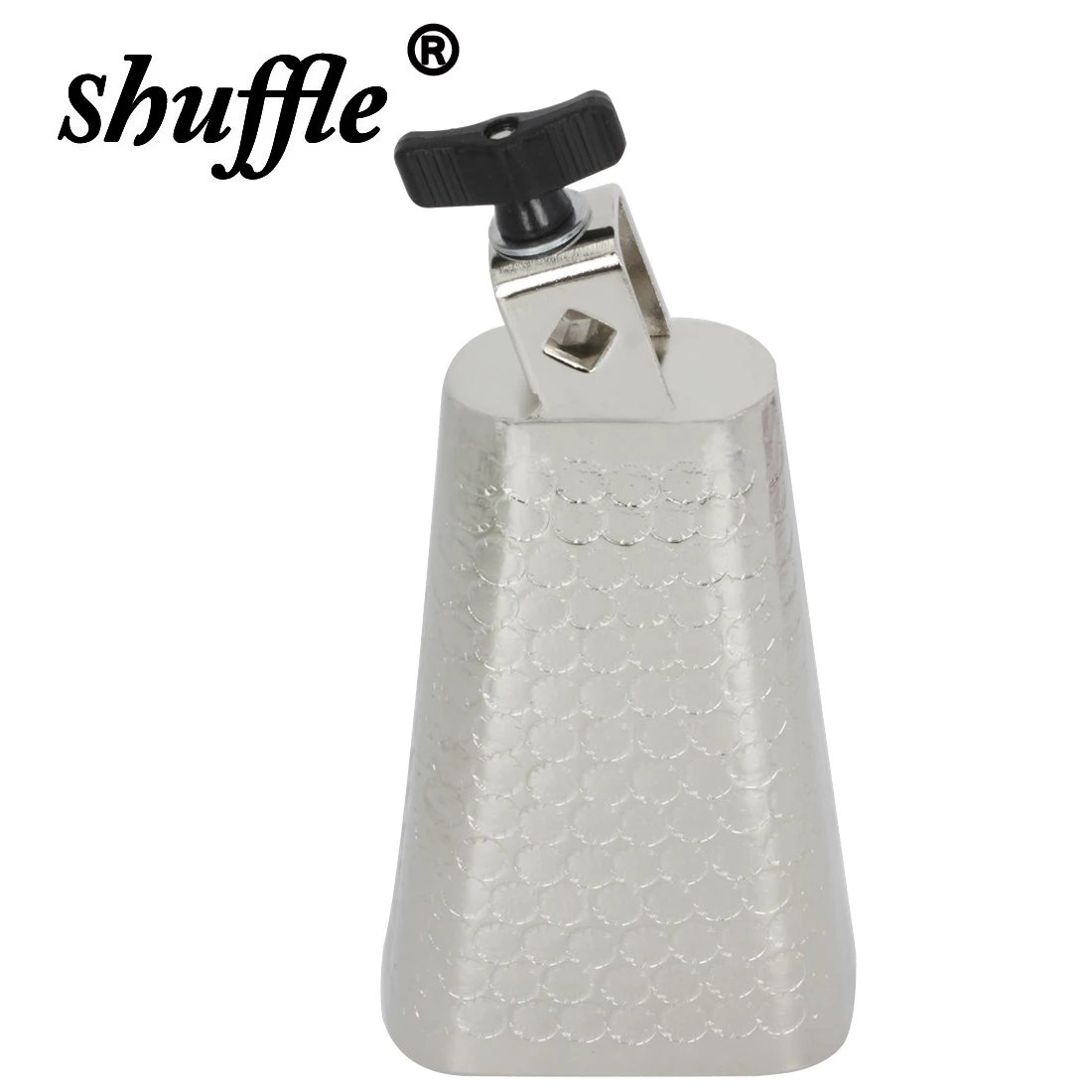 6 Inch Cowbell Silver Colour Electroplated Punched Cowbell Percussion ...