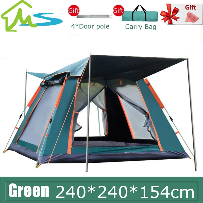 4-6-Person-Outdoor-Automatic-Quick-Open-Tent-Rainfly-Waterproof-Camping ...