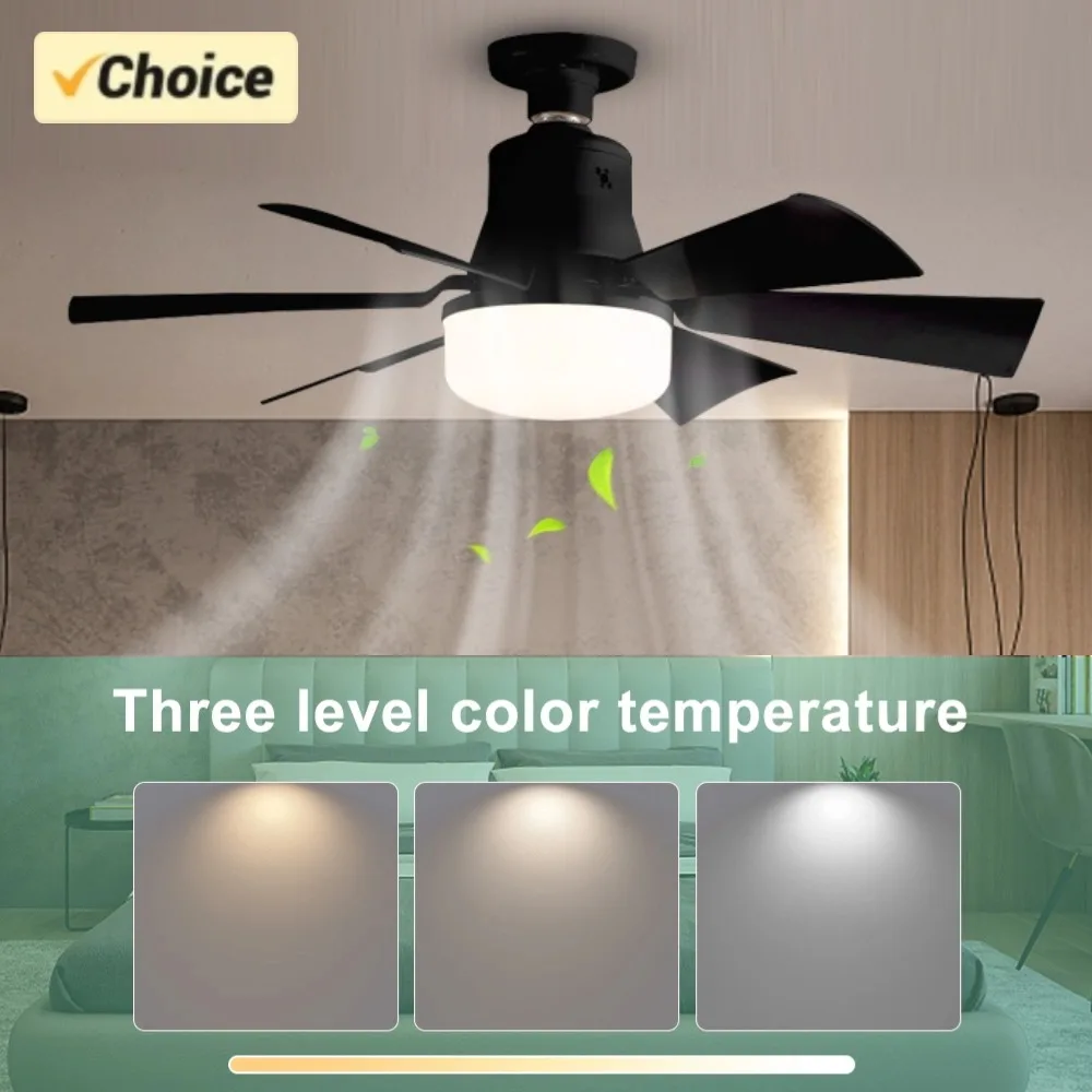 Led-30w-Ceiling-Fan-Light-E27-With-Remote-Control-For-Dimming-Suitable ...