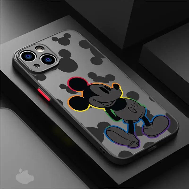 Mouse Minnie Black Matte Phone Case for iPhone 15 (UUAVA05)