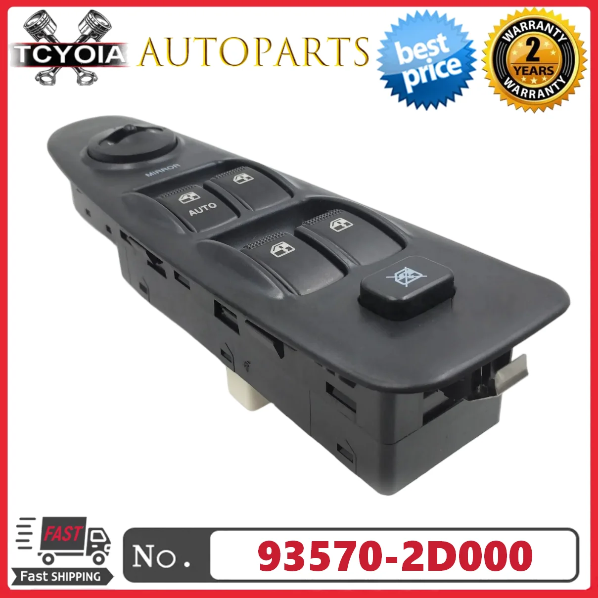 14pins Master Power Window Switch 93570-2D000 935702D000 For 2001-2006 ...