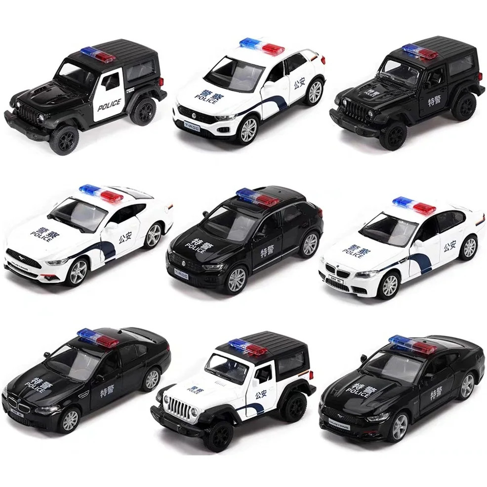 5-Inch-Metal-Car-Chinese-Police-Car-M5-Ford-Mustang-Simulation-Diecasts ...