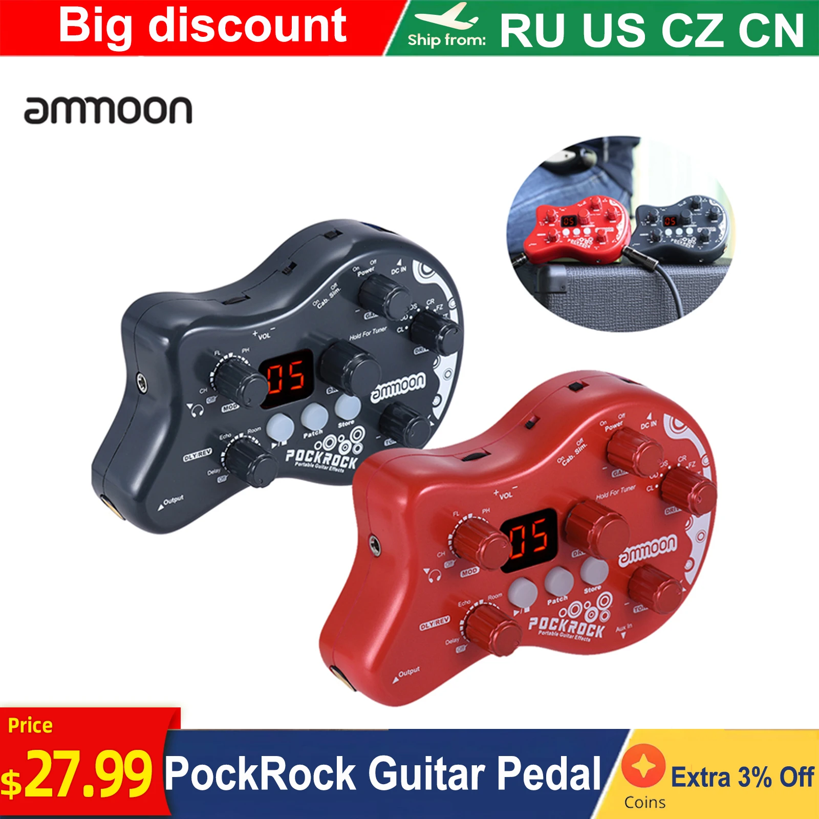 ammoon-PockRock-Guitar-Processor-Effect-Pedal-Multi-Effect-Pedals-15 ...