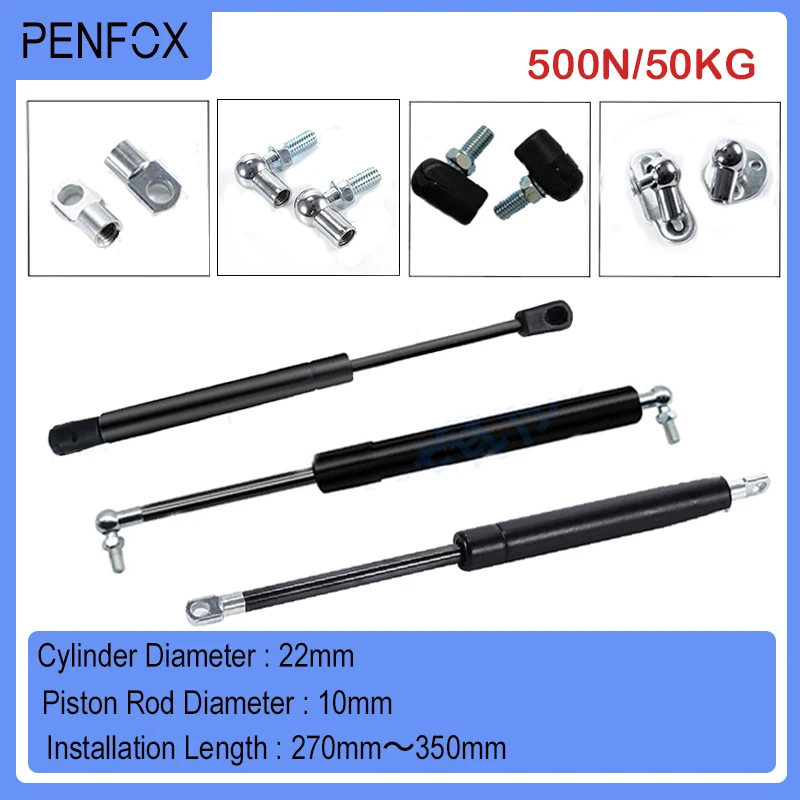 1-PC-270mm-350mm-50kgs-500N-Universal-Strut-Bars-Gas-Spring-Shock ...