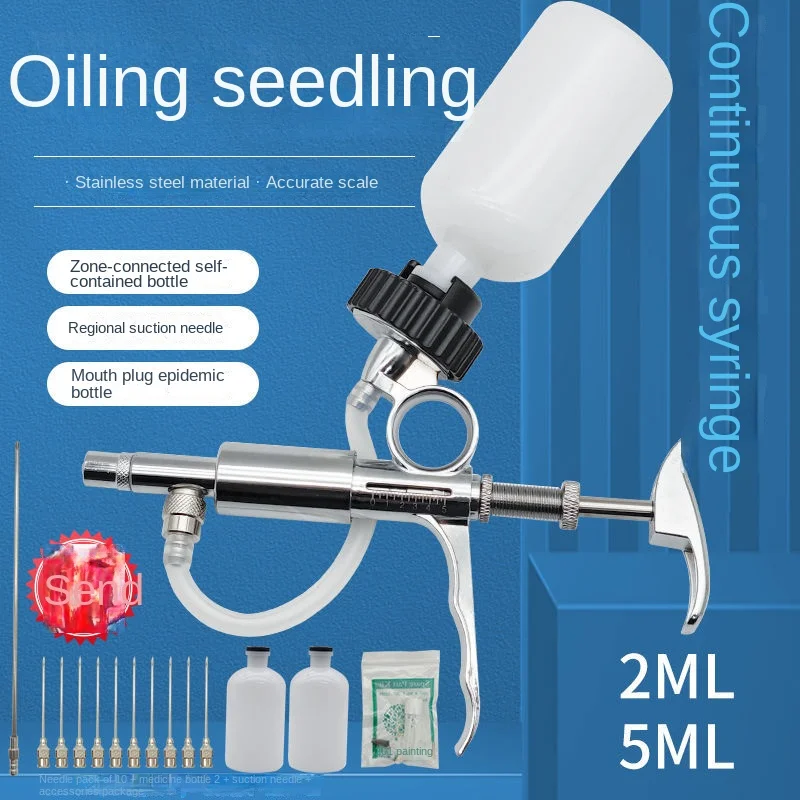 Adjustable-continuous-syringe-for-animals-Metal-triple-purpose-vaccine ...