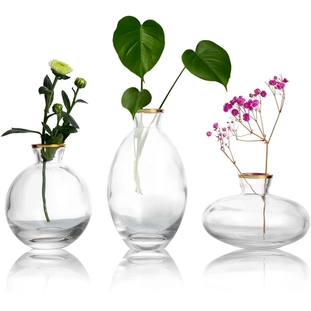 Small Glass Flowers With Stems