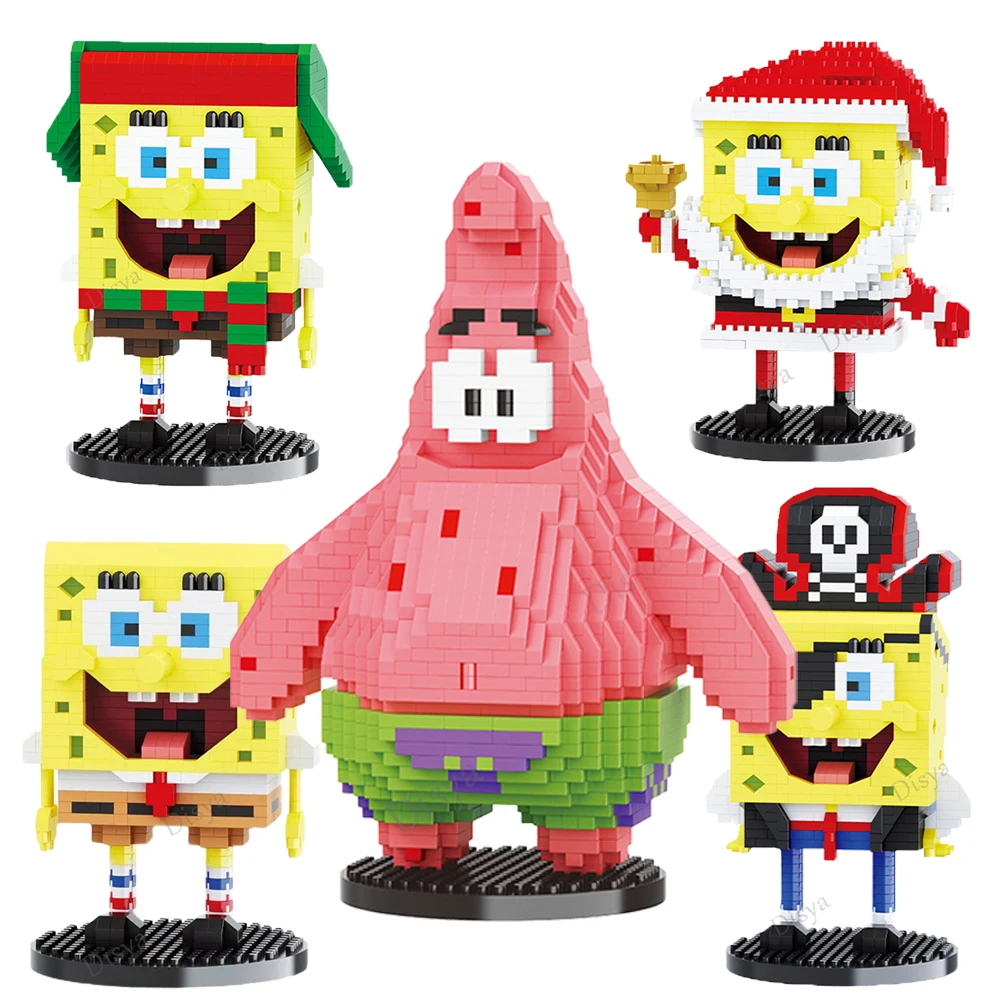 New Spongebob Squarepants Blocks City Patrick Star Squidward Charm Idea ...