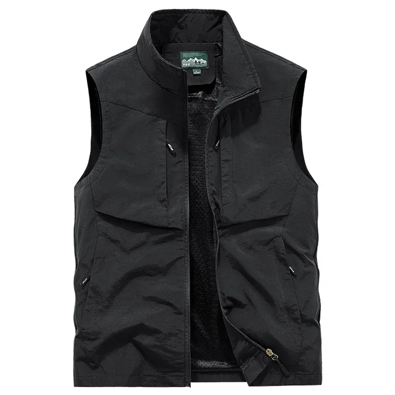 Plus Size 7XL 8XL Men’s Fishing Vest Outdoor Quick-Dry Hunting Travel ...