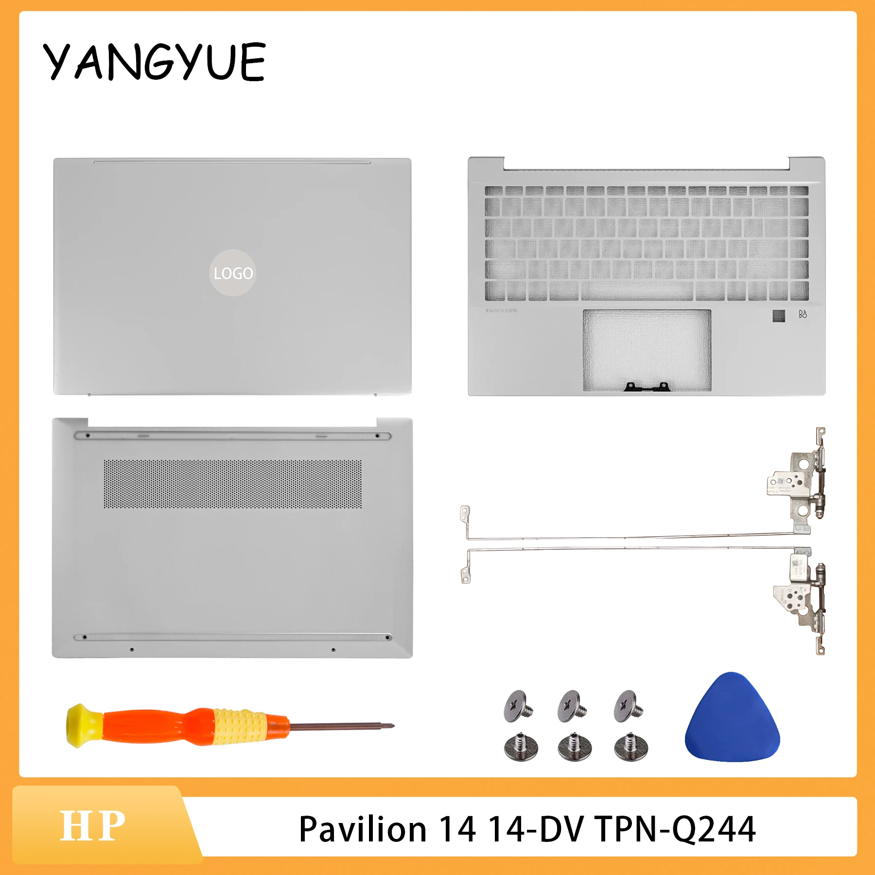 Laptop-case-For-HP-Pavilion-14-14-DV-TPN-Q244-New-Back-Cover-PAlmrest ...