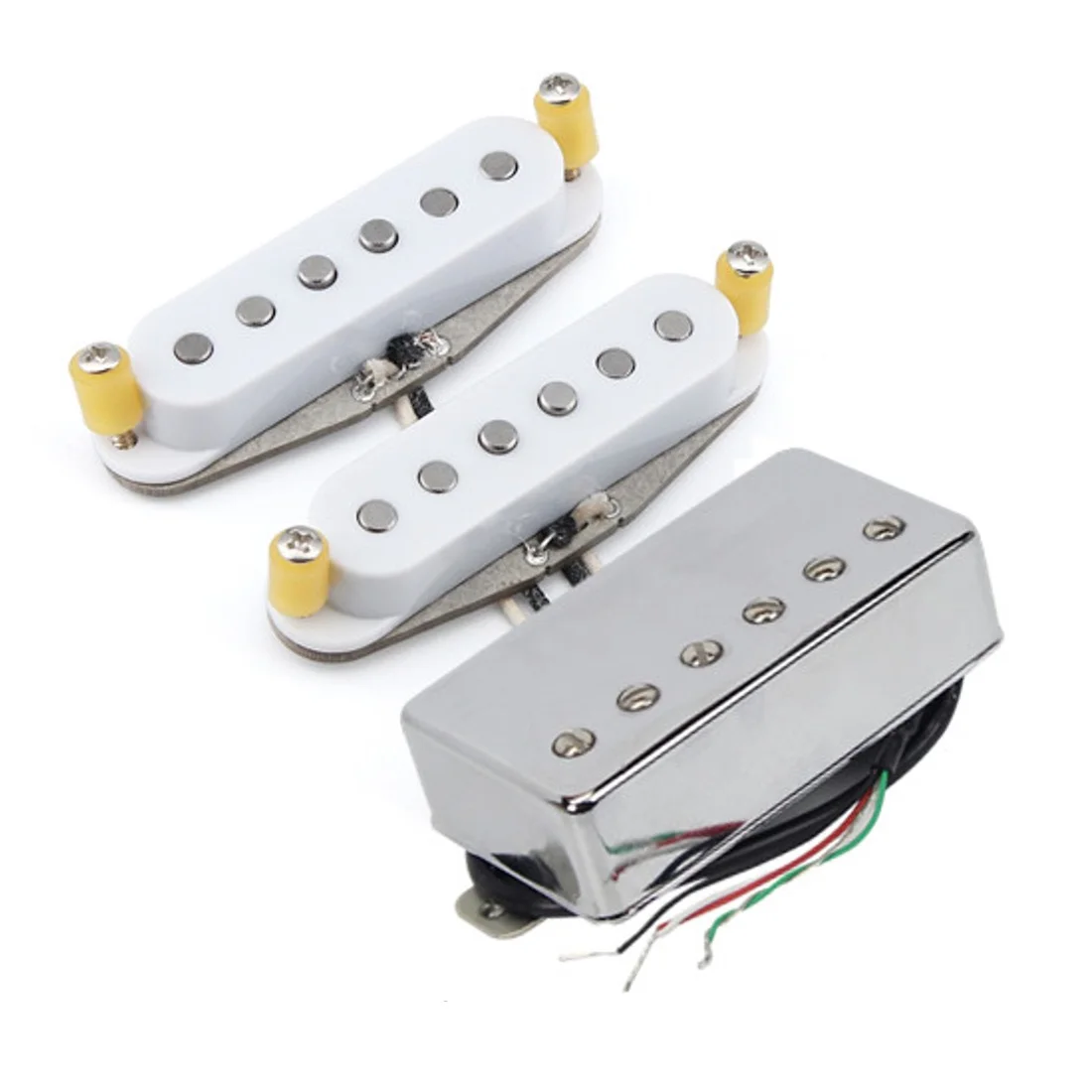FLEOR Guitar Pickups Set SSH Alnico 5 Staggered Single Coil +Humbucker ...