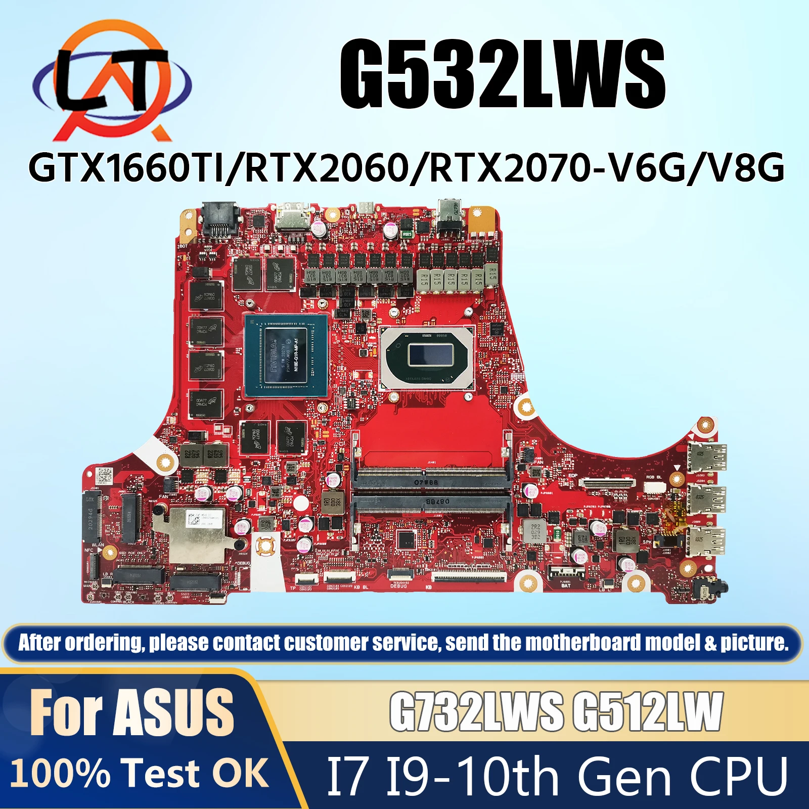 G532LWS G732LWS Mainboard For ASUS G512LV G512LW G512LWS G512LU G712LV ...