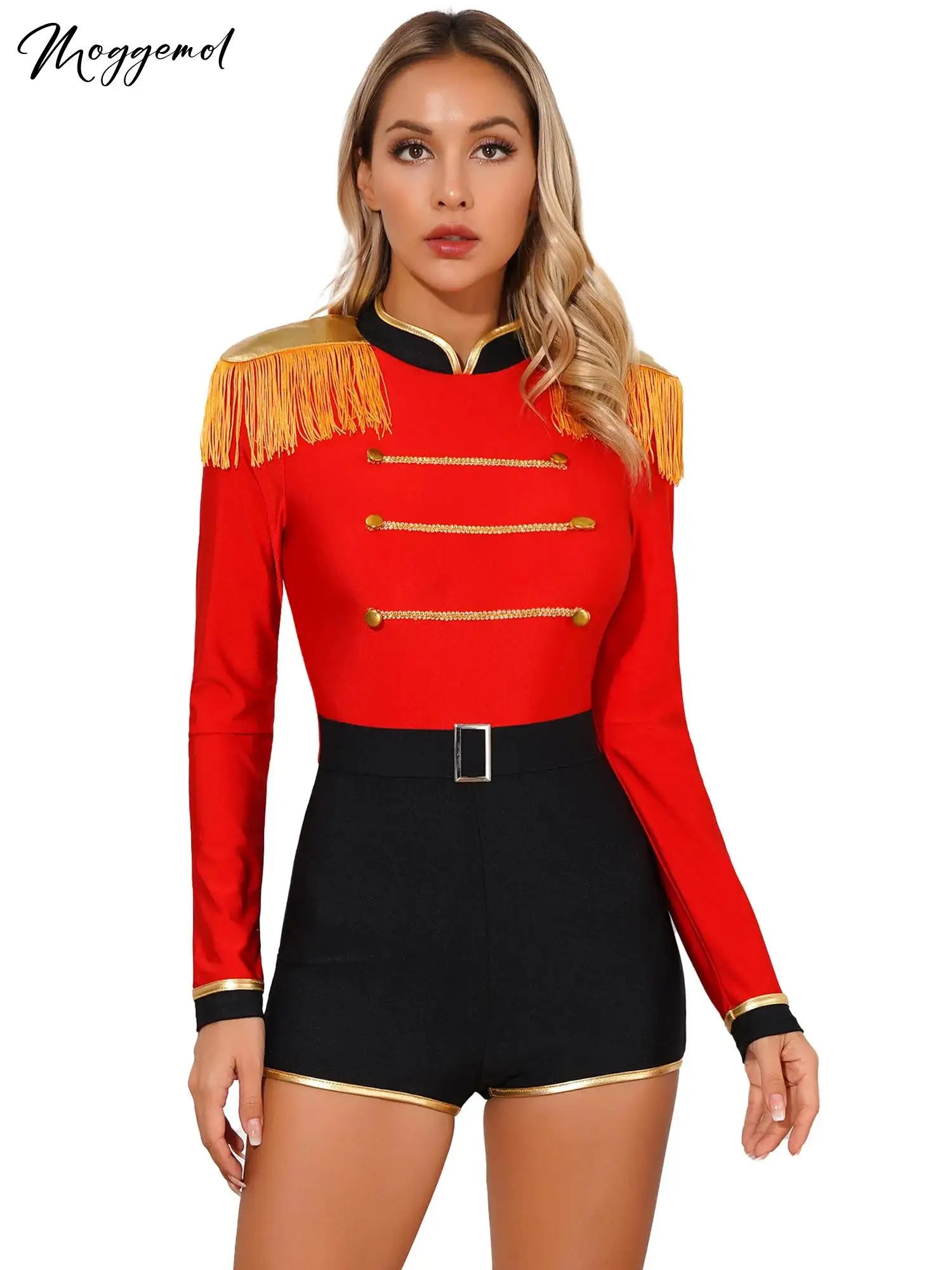 Womens-Circus-Ringmaster-Costumes-Fringe-Tassel-Showman-Tailcoat-Jacket ...