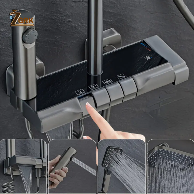 Gun-Grey-Shower-Faucet-Set-Digital-Display-Shower-Mixer-Piano-Key ...
