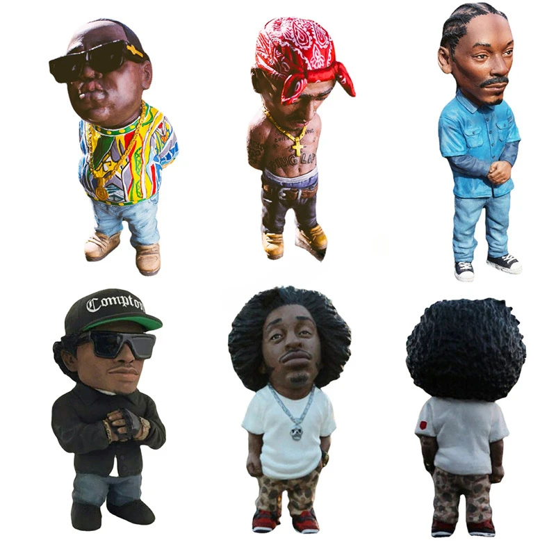 10CM-Hip-Hop-Singer-Resin-2-Est-tua-Pac-Figurines-Rapper-Estrela ...